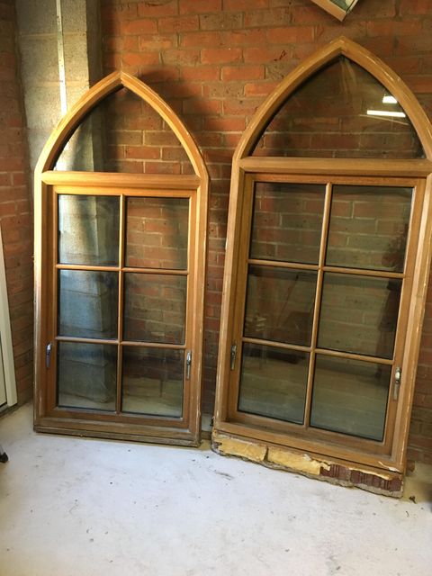 2 x hardwood 'church-style' windows (Double Glazed) | Enviromate