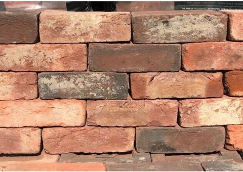 X500 65MM RECLAMATION TUMBLED RED STOCK BRICKS - LARGE STOCK | Enviromate