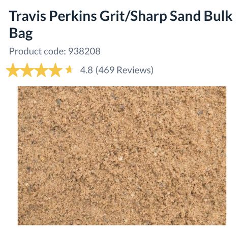 Sharp sand/grit - half a bulk bag | Enviromate