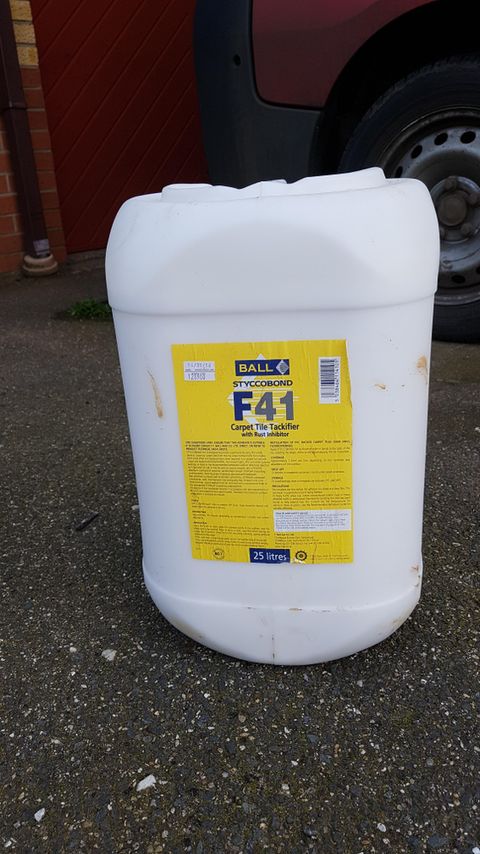 Ball styccobond F41 carpet tile tackifier with rust inhibitor | Enviromate