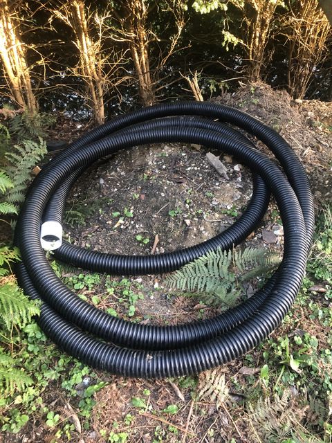 100mm x 16m Land Drain Coil Black Perforated,corrugated | Enviromate